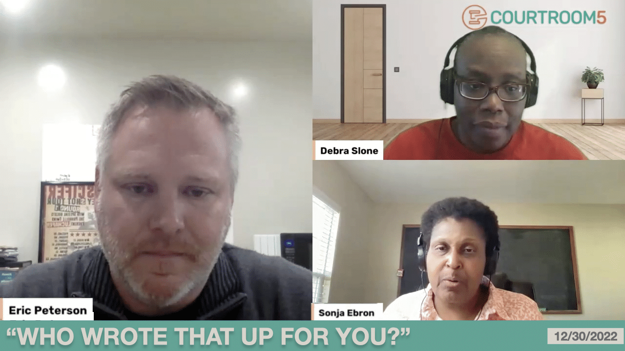 Eric Peterson, Peterson Investigations - Courtroom5