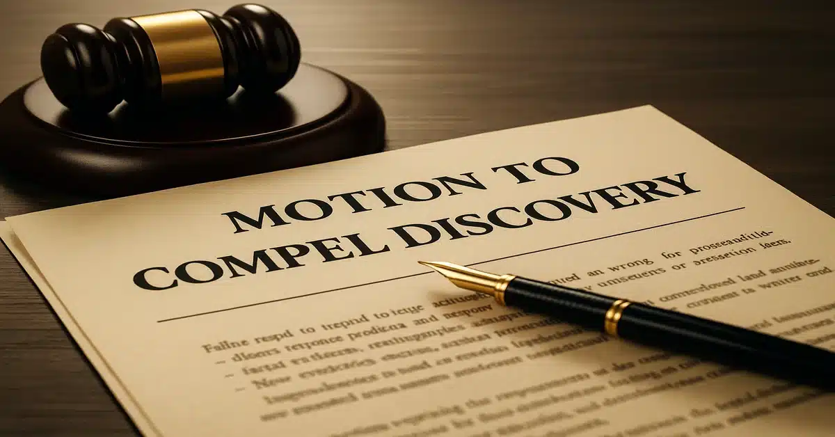 Getting the Evidence You Need: Filing a Motion to Compel Discovery - Courtroom5