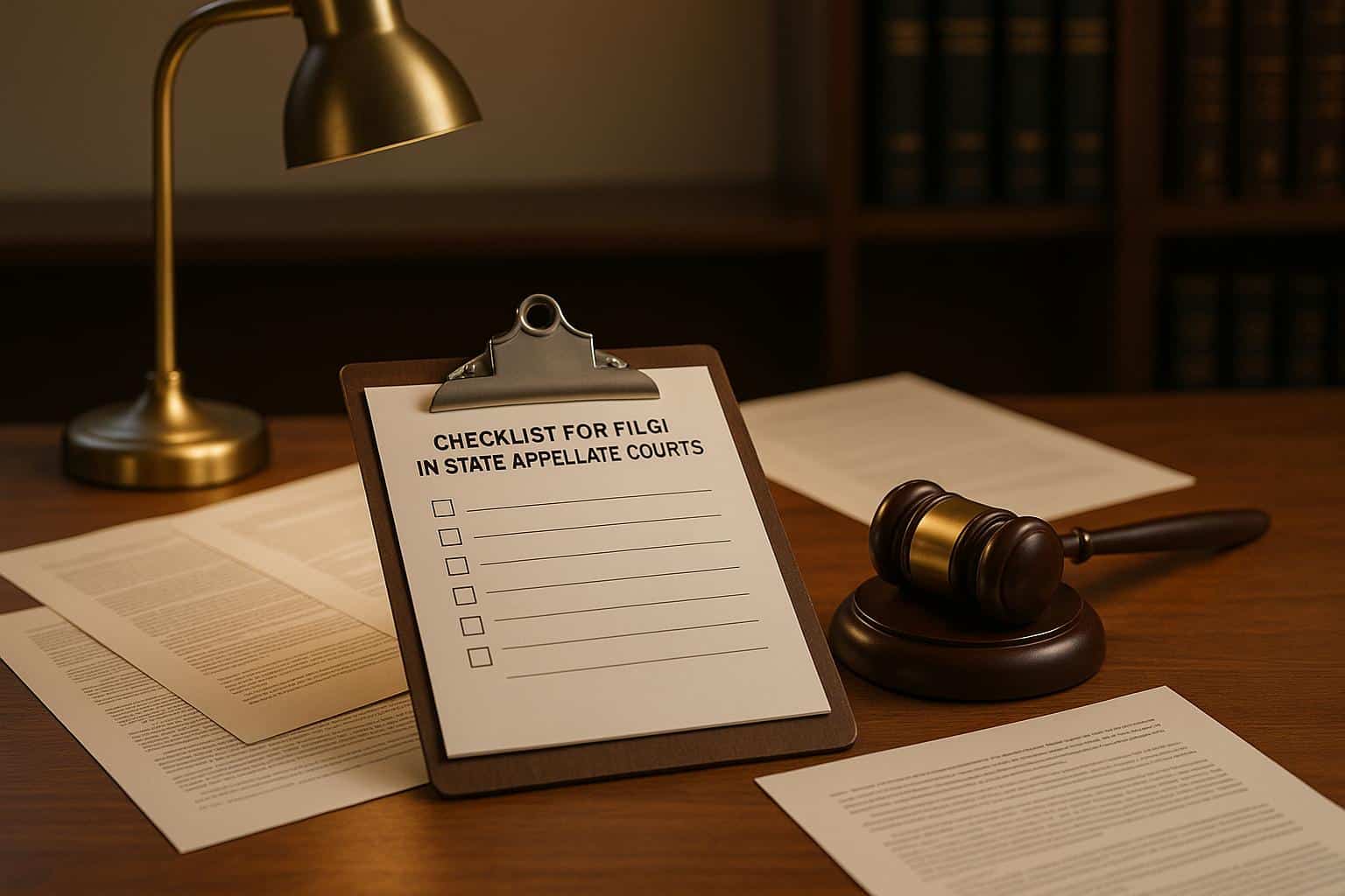 Checklist for Filing in State Appellate Courts - Courtroom5